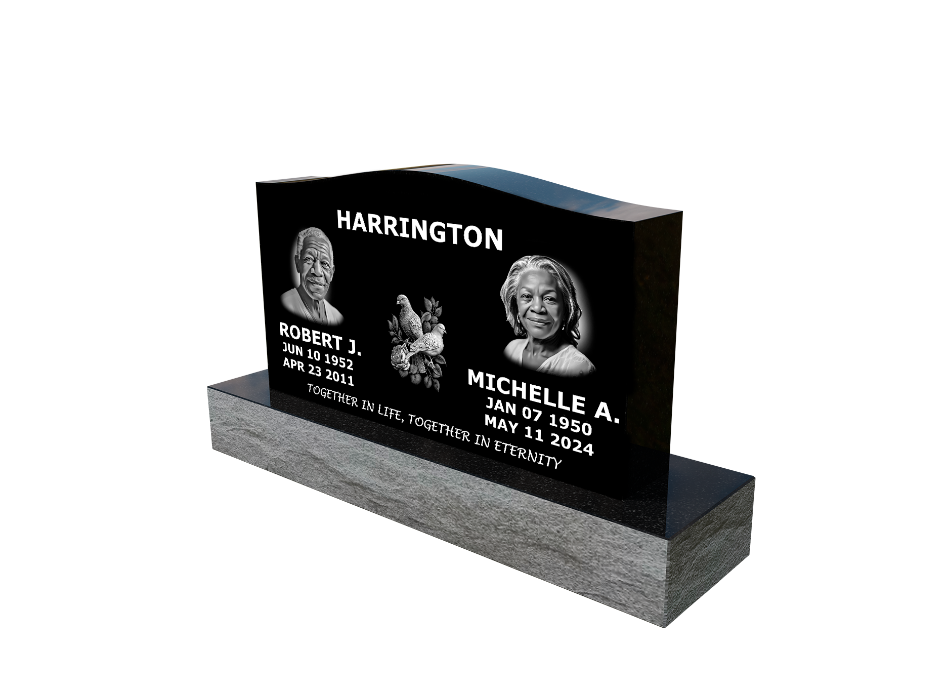 COMPANION UPRIGHT (BLACK) – Traditional Headstones
