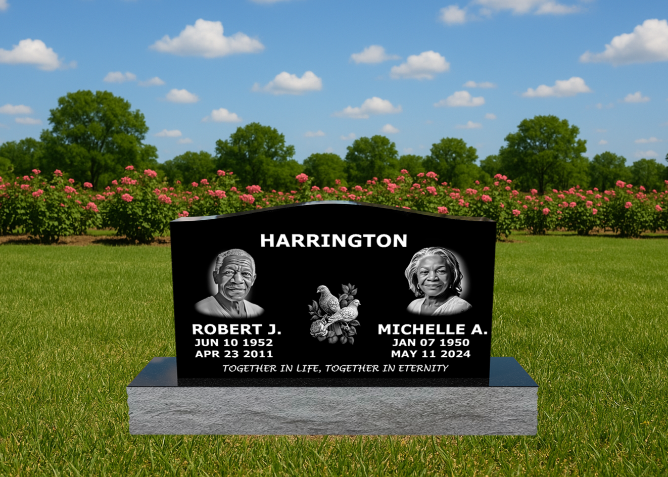 COMPANION UPRIGHT (BLACK) – Traditional Headstones